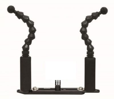 PLATINE BIG BLUE DOUBLE BRAS EXTENSIBLE GOPRO